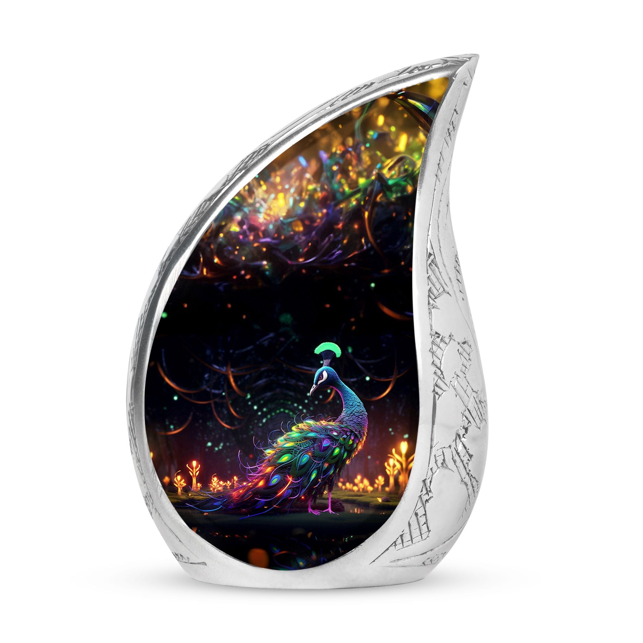 Distinct Peacock Cremation Urn | Trendy Urn For Cremated Ashes ...