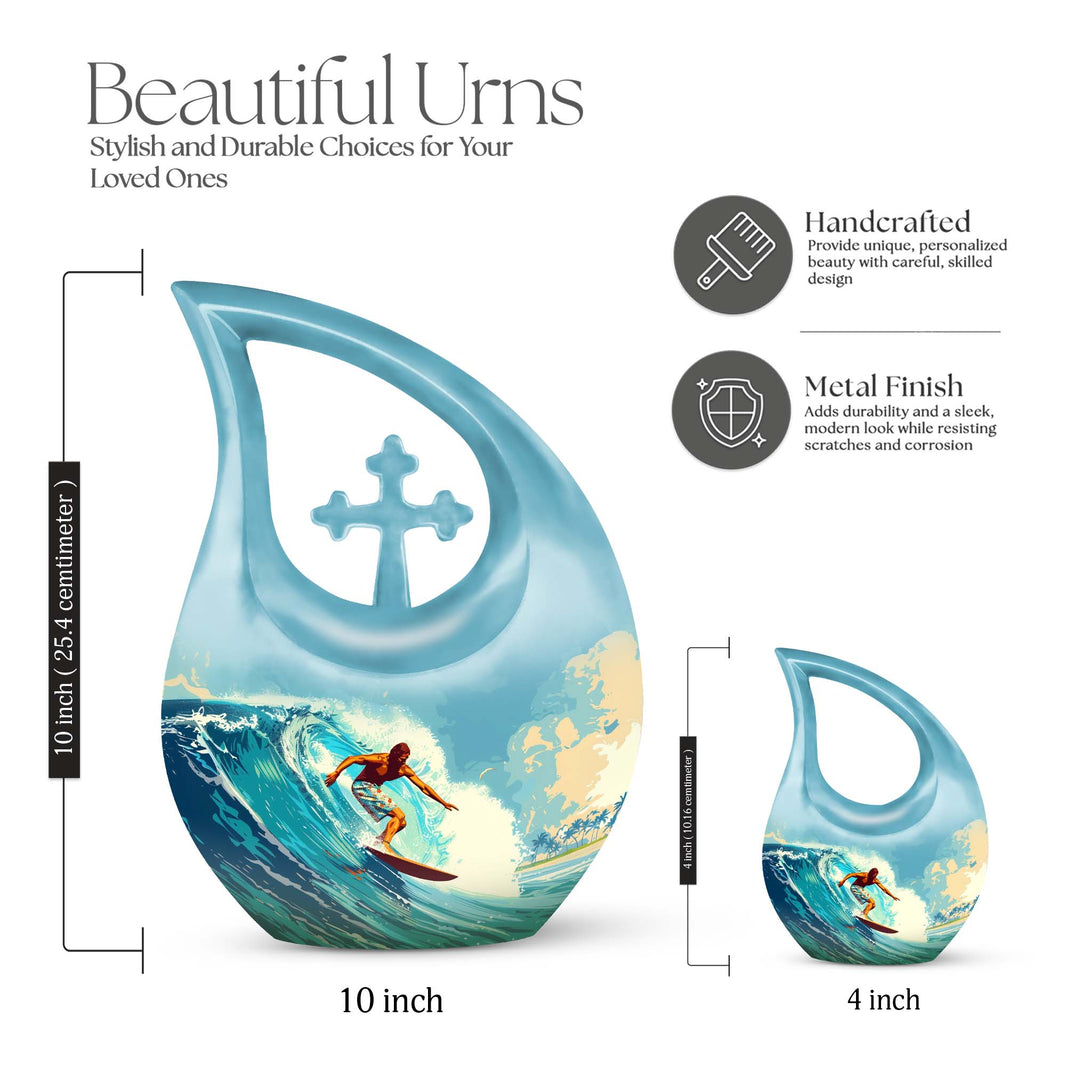 Ocean Themed Cremation Urns for Ashes - Buy Ocean Wave cremation Urns ...