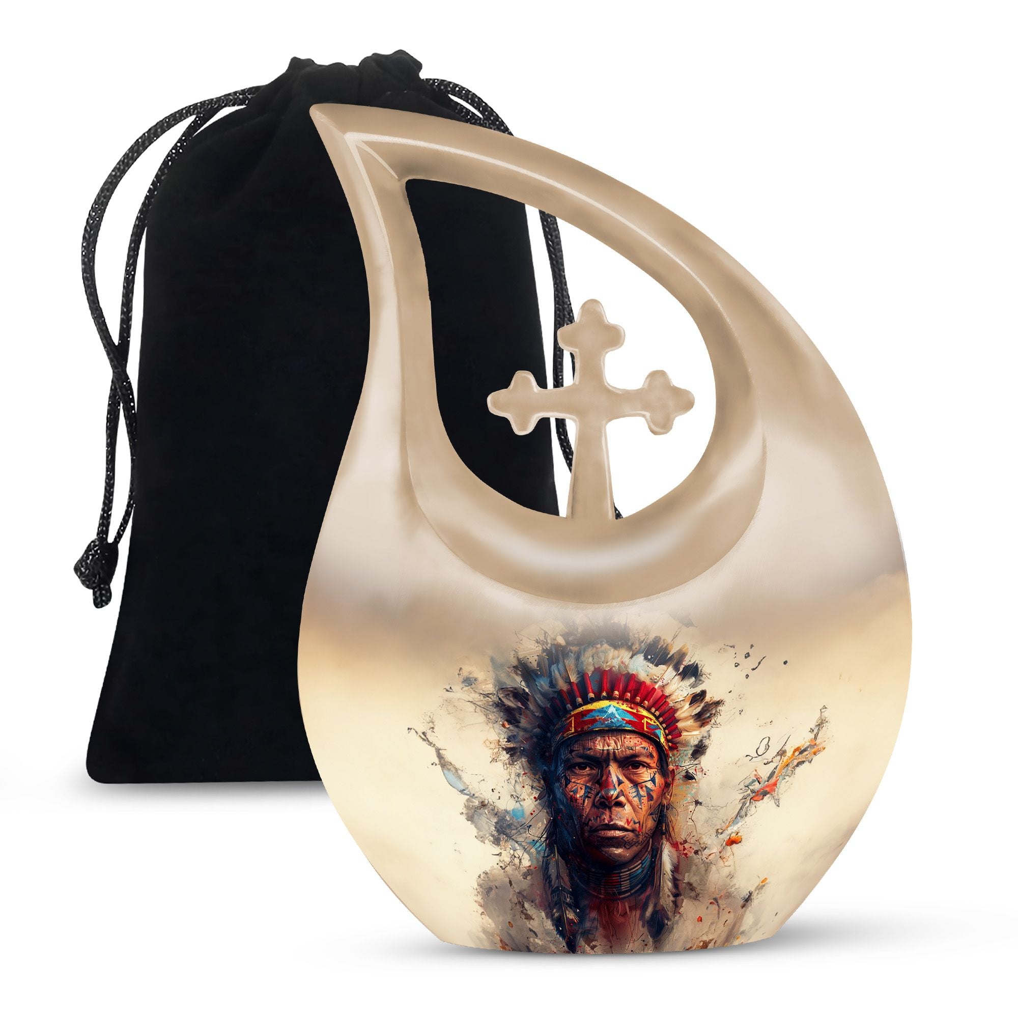 Native American Cremation Urn - Funeral Urns for Human Ashes – Yatskia Urns