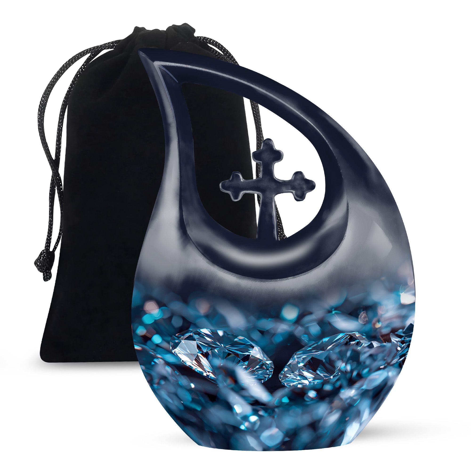 Diamond Funeral Urn - Keepsake Urns For Men and Women Ashes – Yatskia Urns