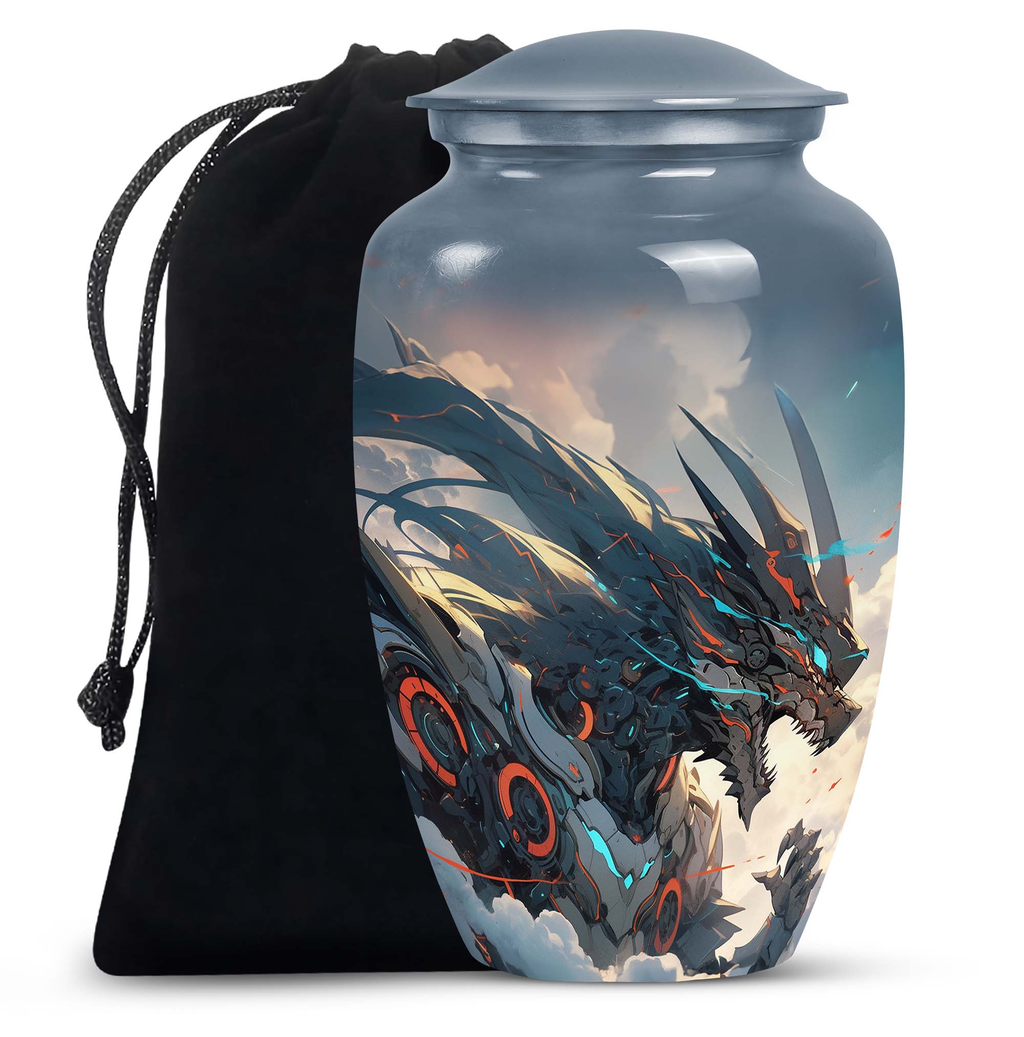 Mechanical Dragon Burial Urns - Unique Urns For Ashes Adult Male ...