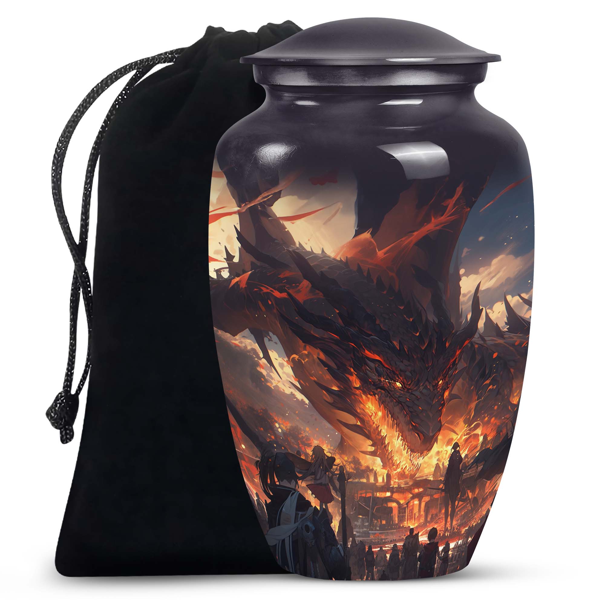 Dragon Cremation Urn for Human Ashes - Adult Urns For Men & Women ...