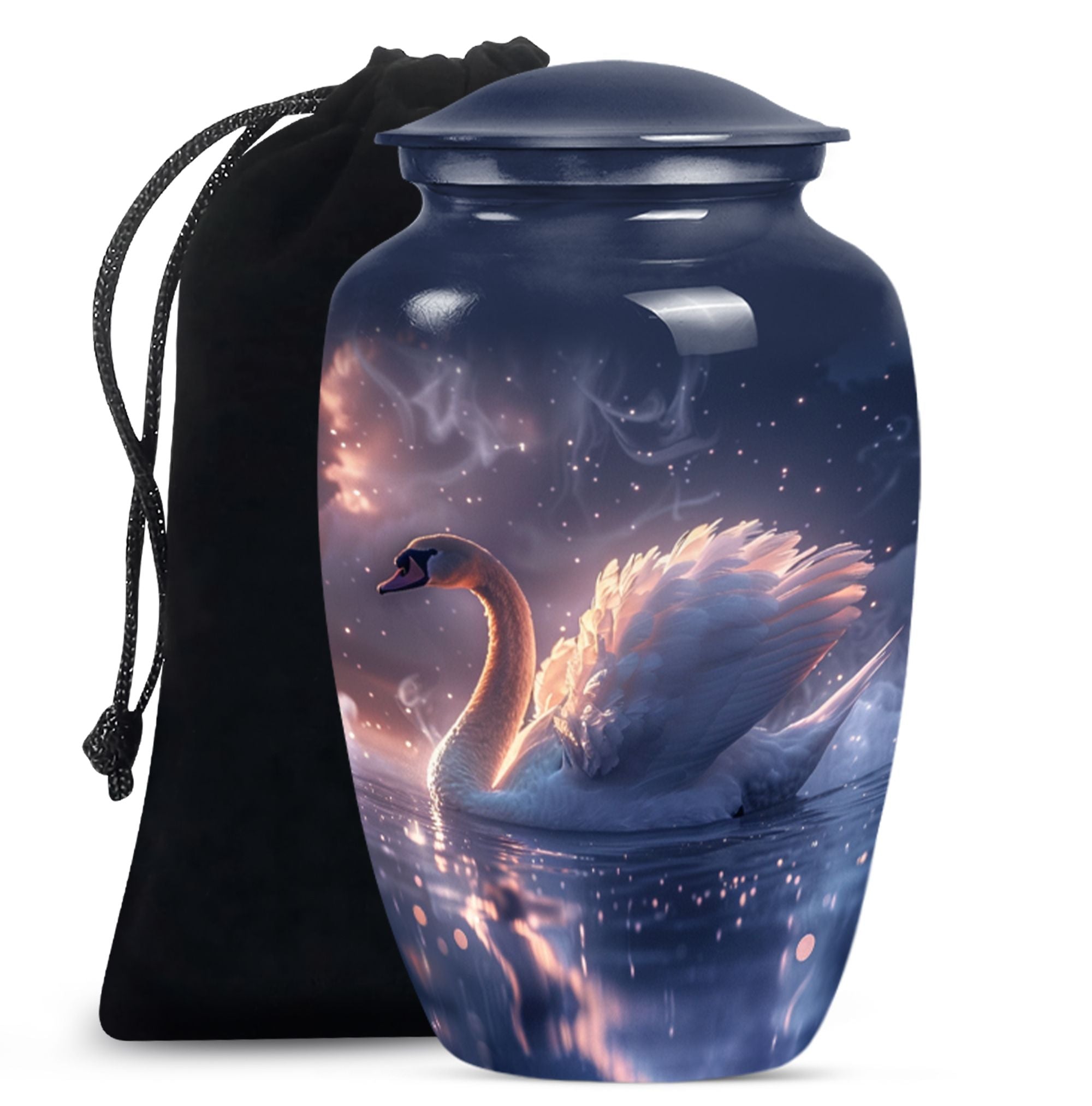 Swan Cremation Urn for Human Ashes - Funeral Urns Men and Women ...