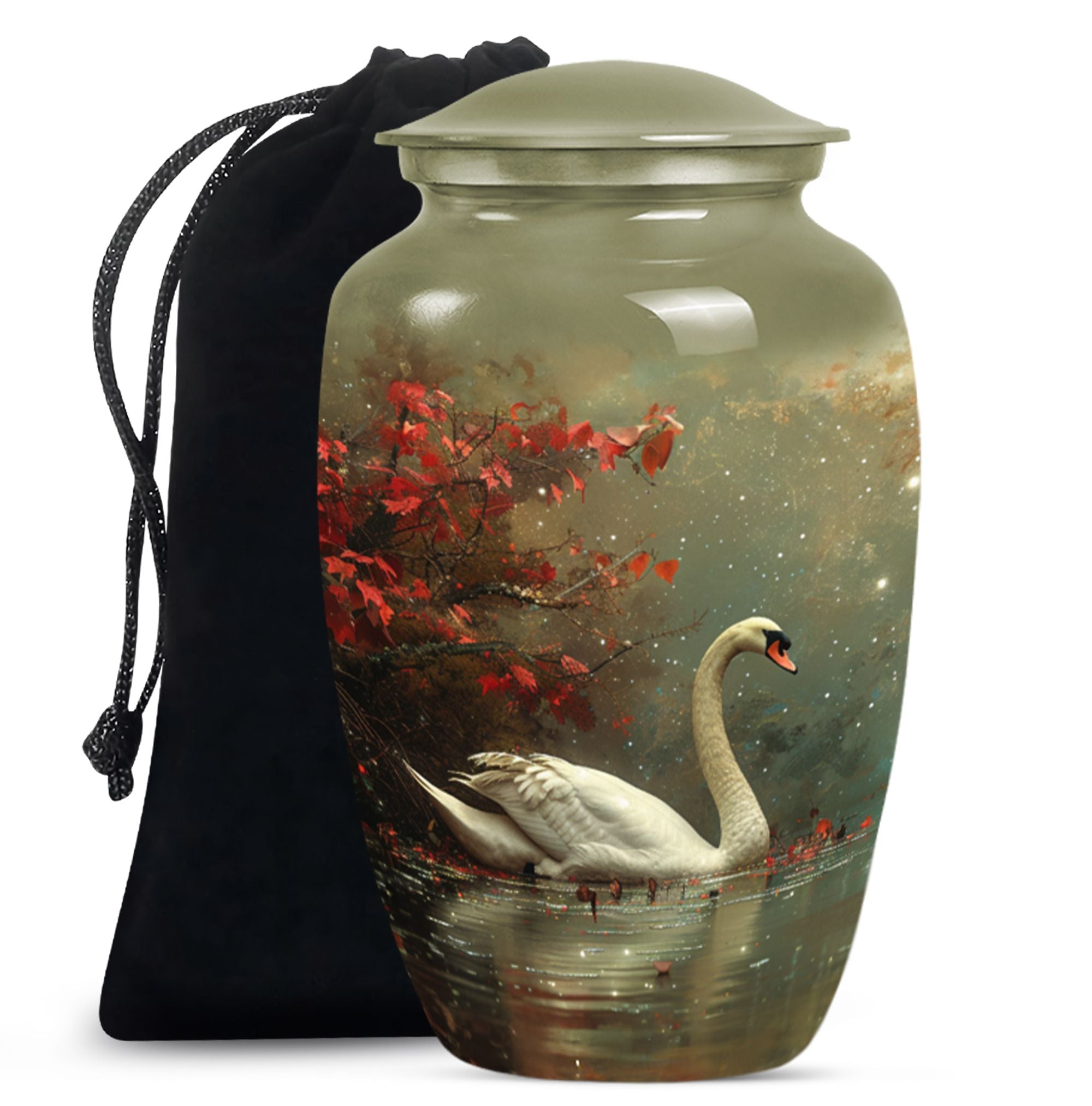 Graceful Swan Cremation Urns For Human Ashes - Urn for Dad and Mom ...