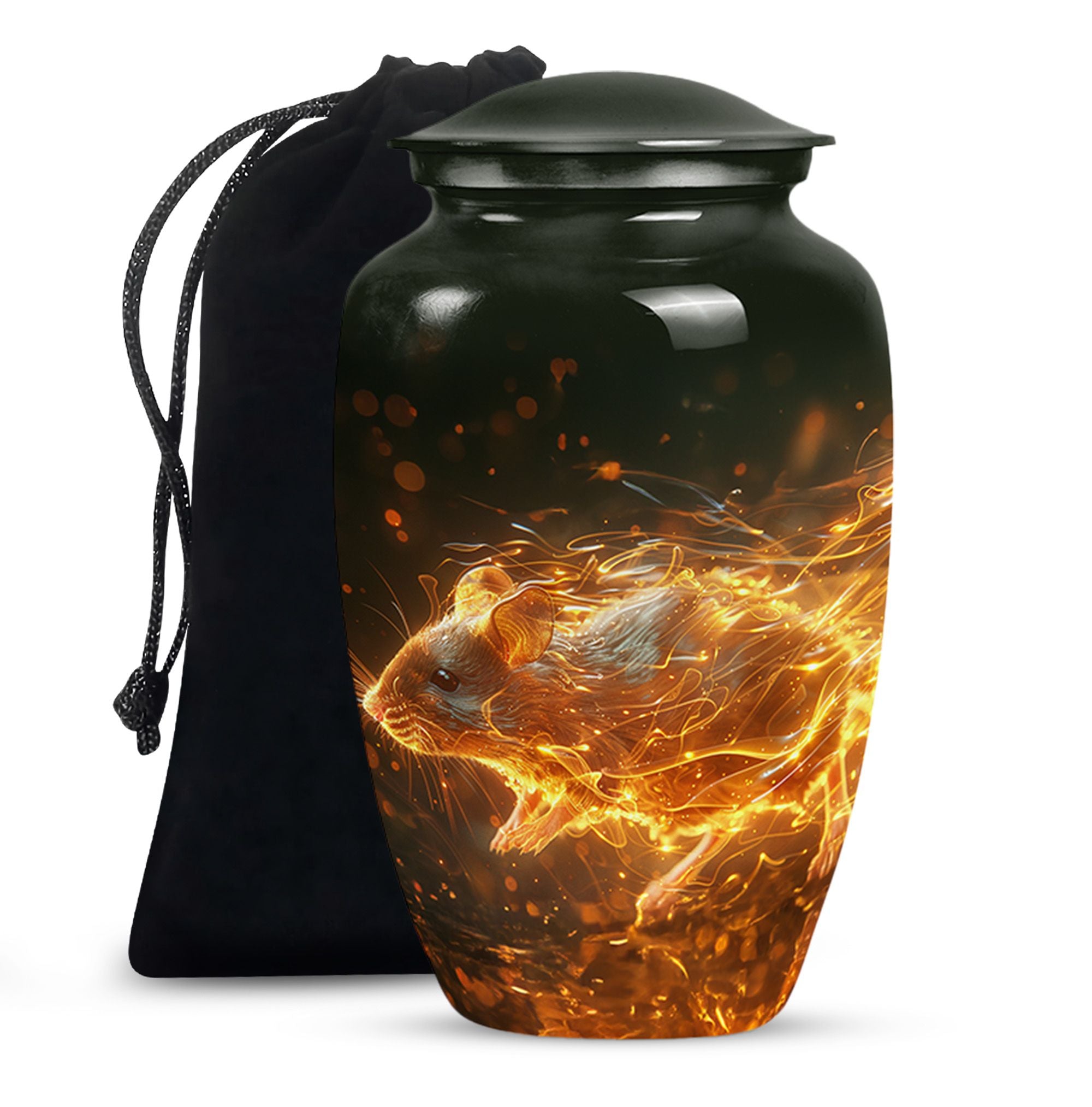 Blazing Speed Mouse - Mouse Urn Large Memorial, Funeral Urn For Ashes ...