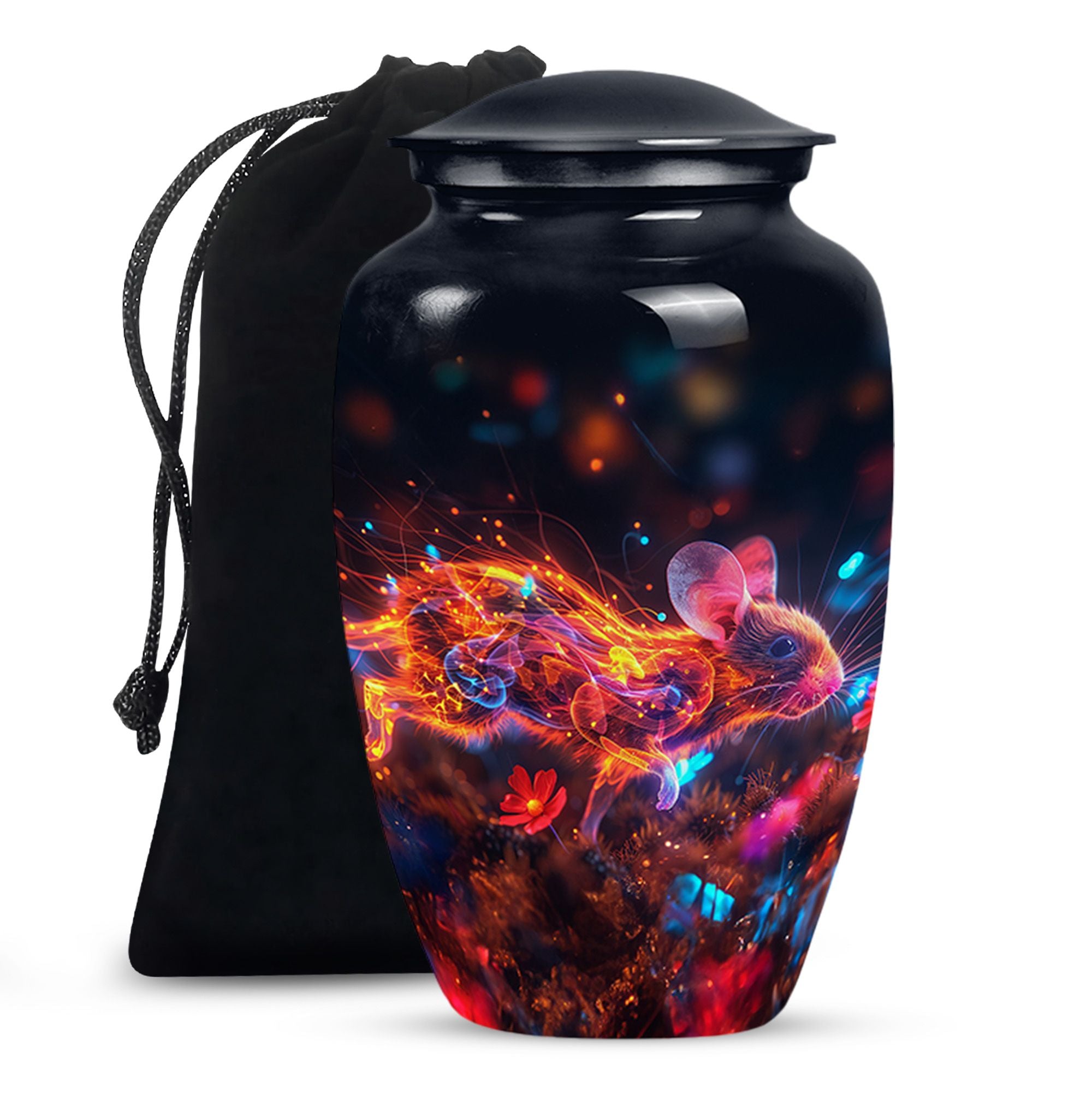 Fantasy Firelight Mouse - Mouse Urn Memorial, Funeral Shape Urn ...