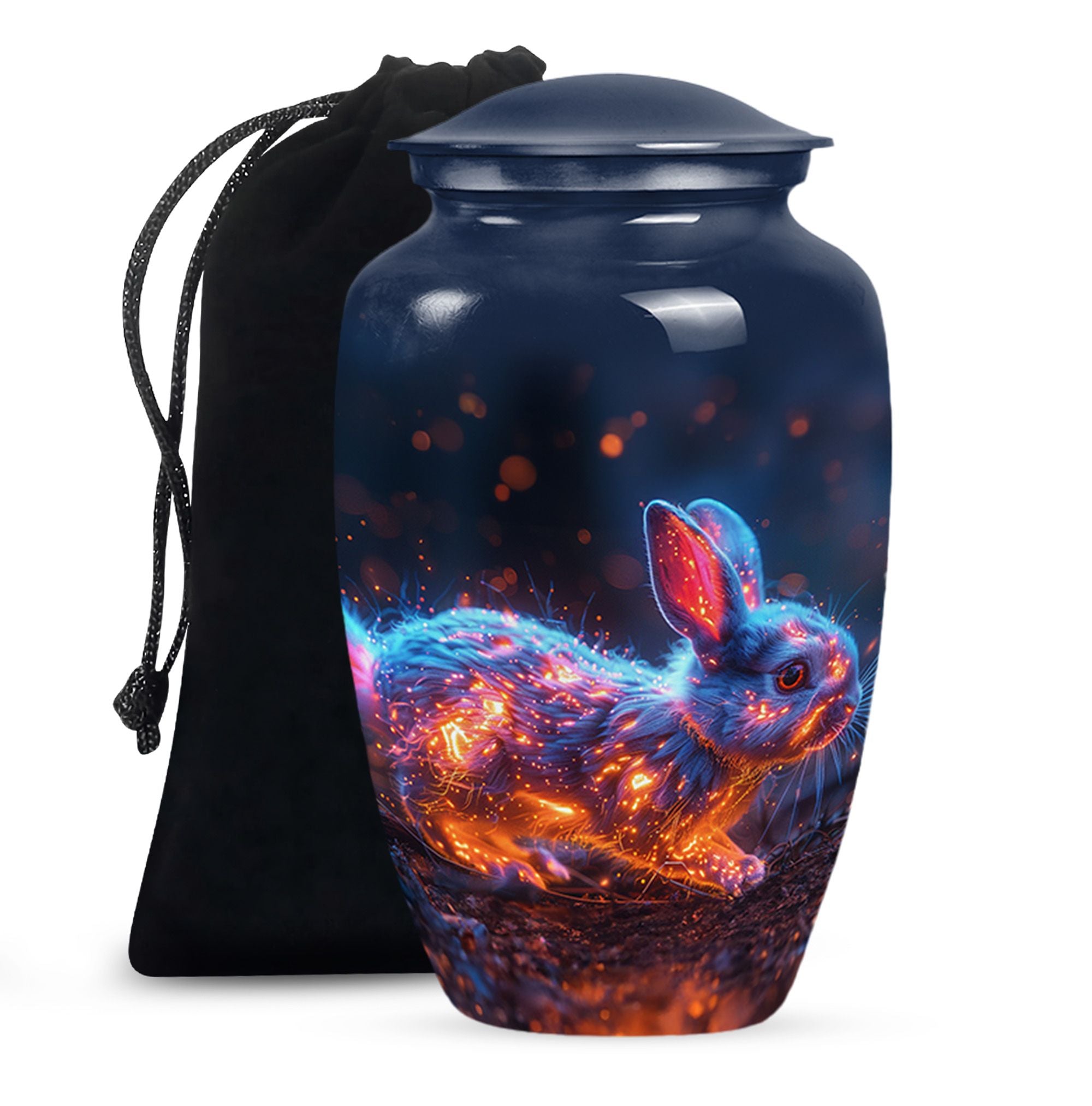 Fire Rabbit - Rabbit Urn Memorial, Funeral Cremation Urn For Ashes ...