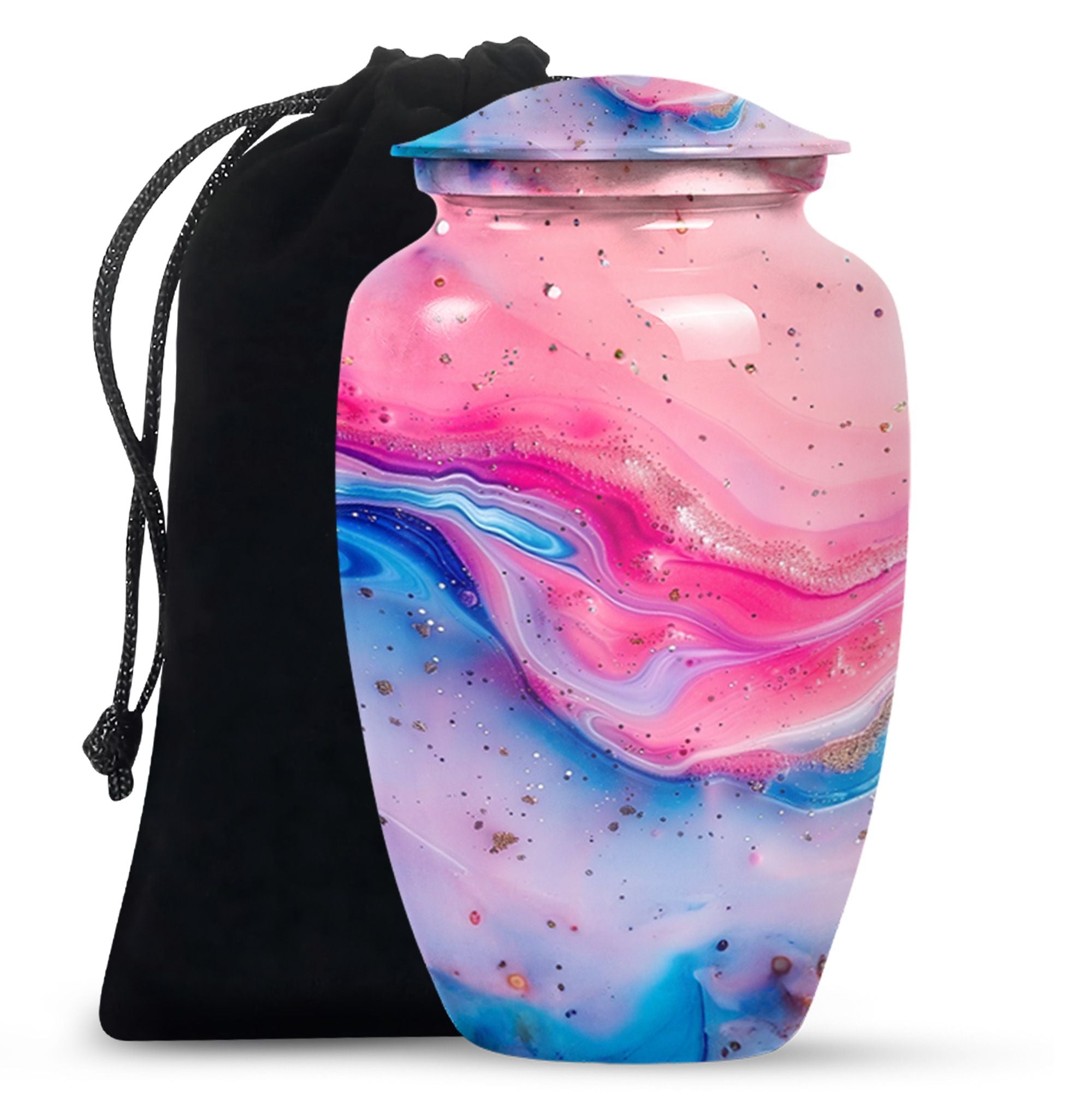 Vibrant Swirl Urn, Spectacular Memorial Funeral Urn For Ashes – Yatskia ...