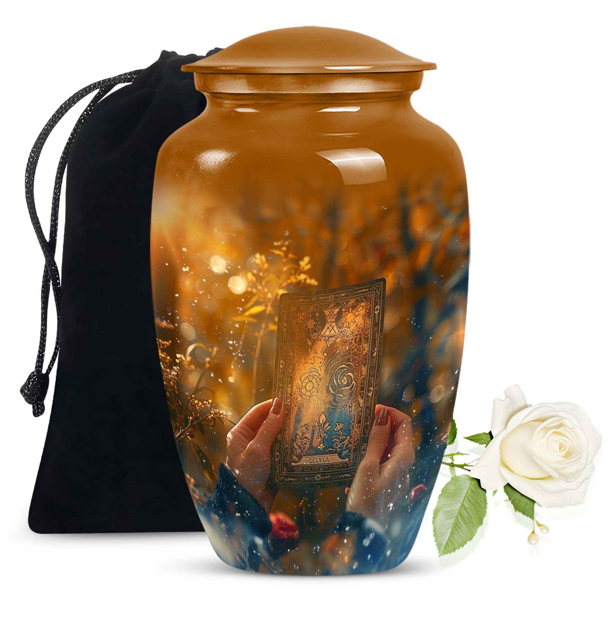 Classic Tarot Urn: Supreme Adult Cremation Large urn, Burial solution ...