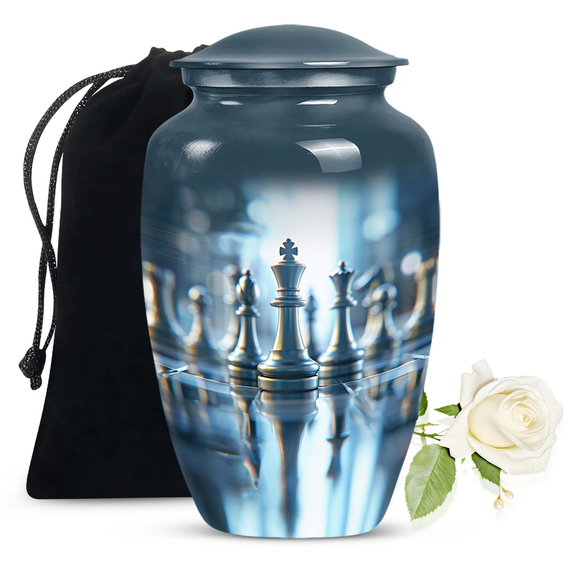 Chess Urn or Burial Custom Urn - Container For Cremated Adult Human ...