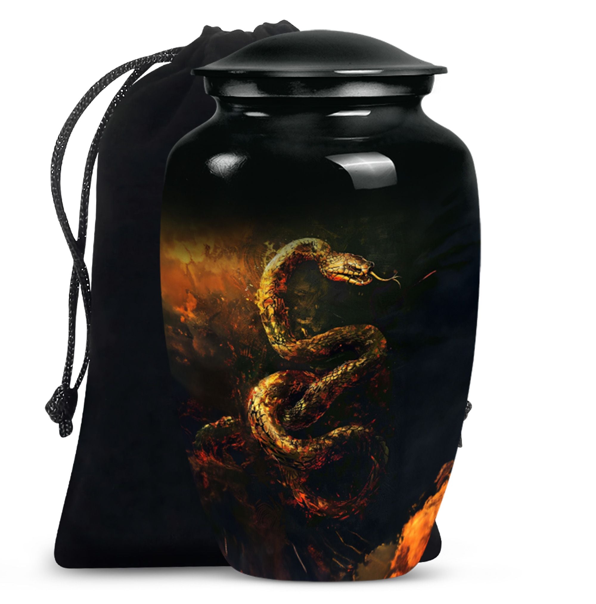 Uniquely Designed Snake Urn, Burial Funeral Urn for Adult Ashes Men ...