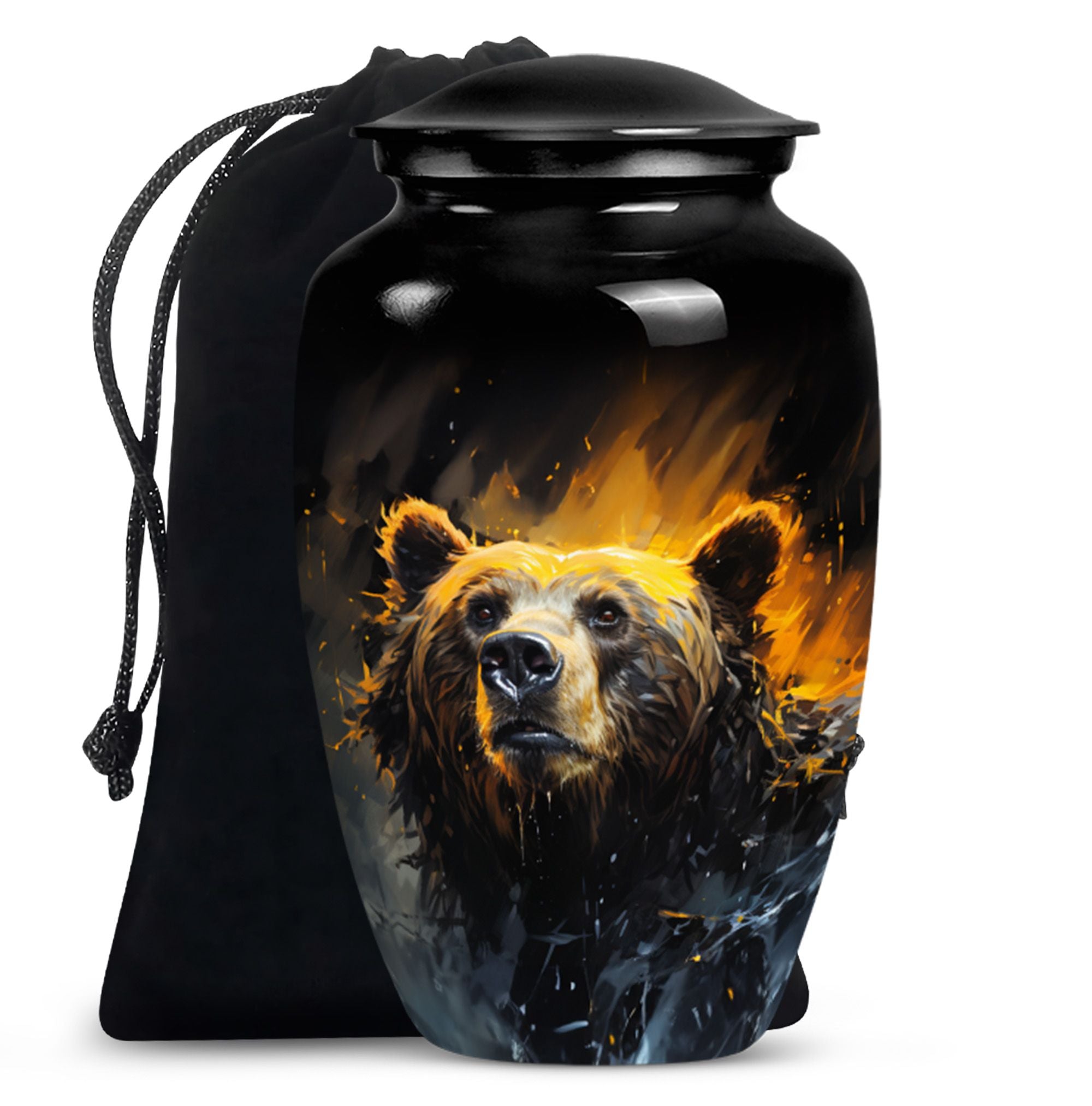 Bear Urn | Cremation Urn for Adult Ashes - Container For Human Remains ...