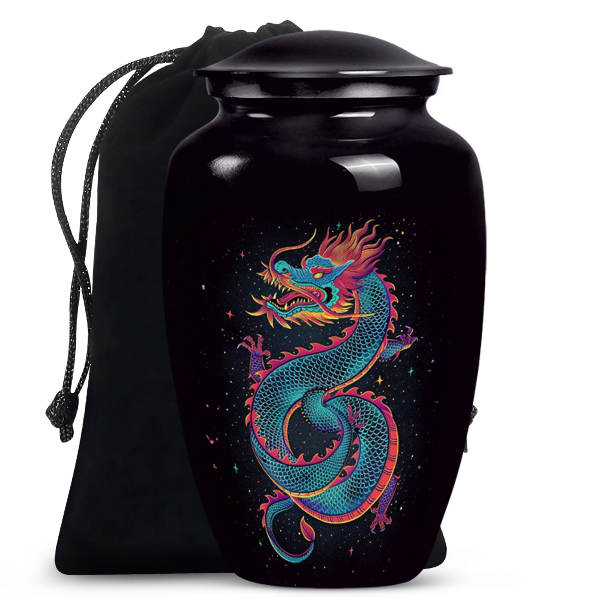 Dragon Cremation Urn & Funeral Adult Urn - High Capacity & Personalized ...