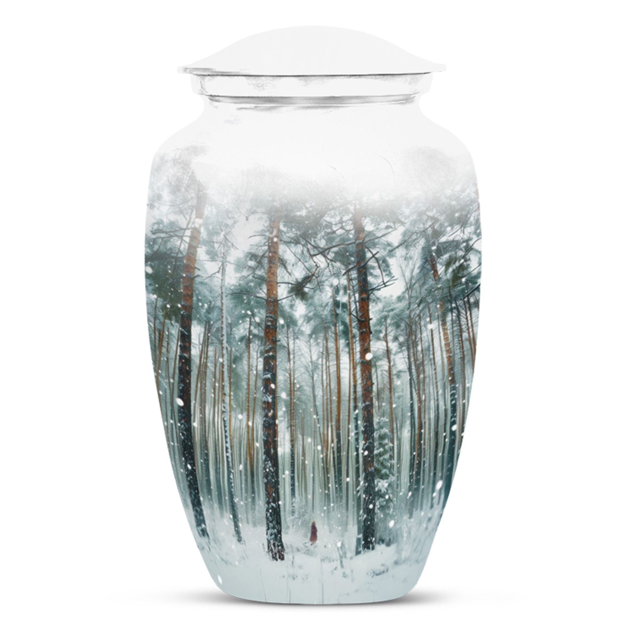 Mountain Winter Urn | Burial Funeral Urn for Adult Ashes – Yatskia Urns