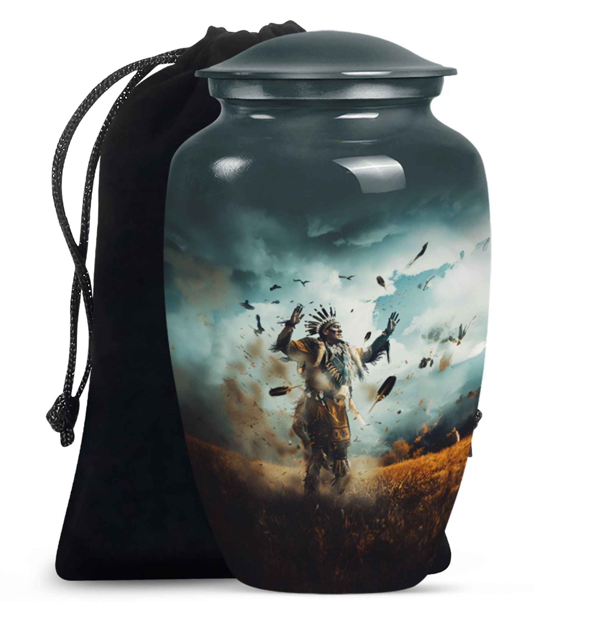 Discover Native American Urn - A Classic Memorial Burial Urn – Yatskia Urns