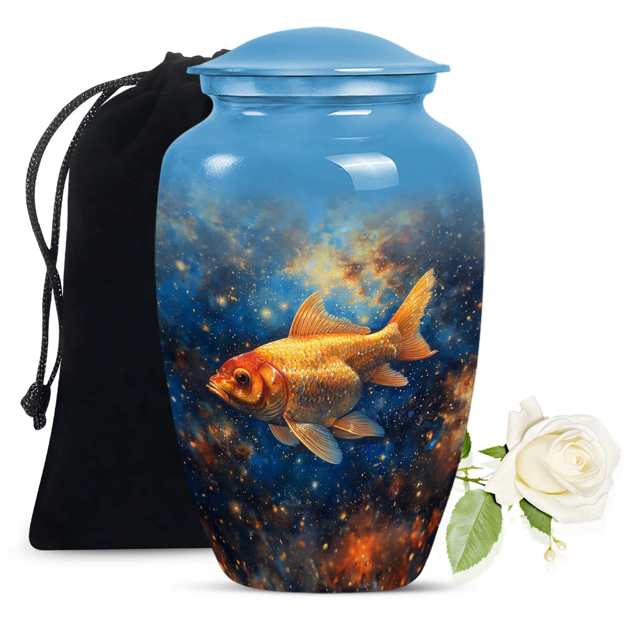 Fish Urn & Burial Urn for Adult Female: Classic 10 Inch Design ...