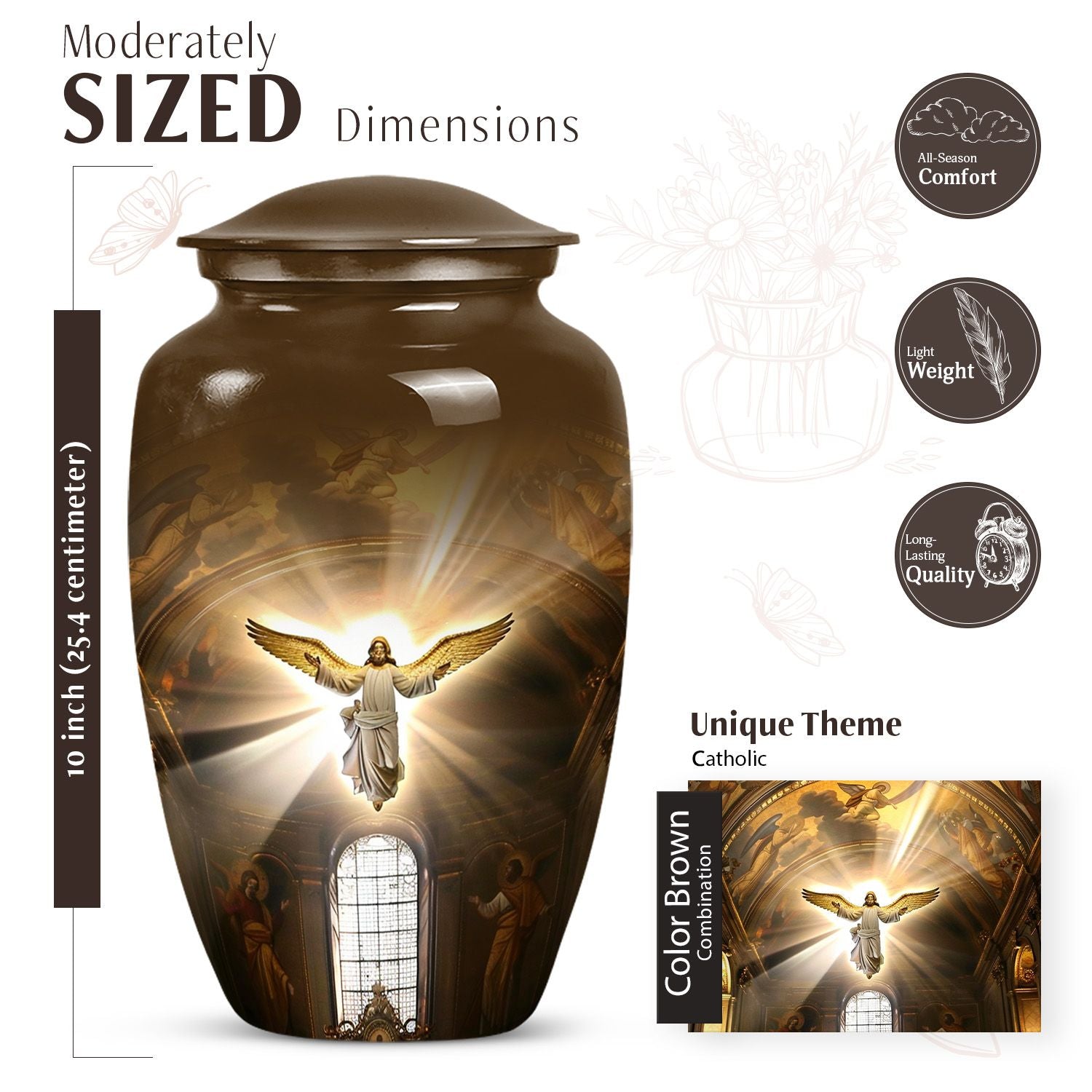 Catholic Cremation Urns - Catholic Burial Urns For Human Ashes ...