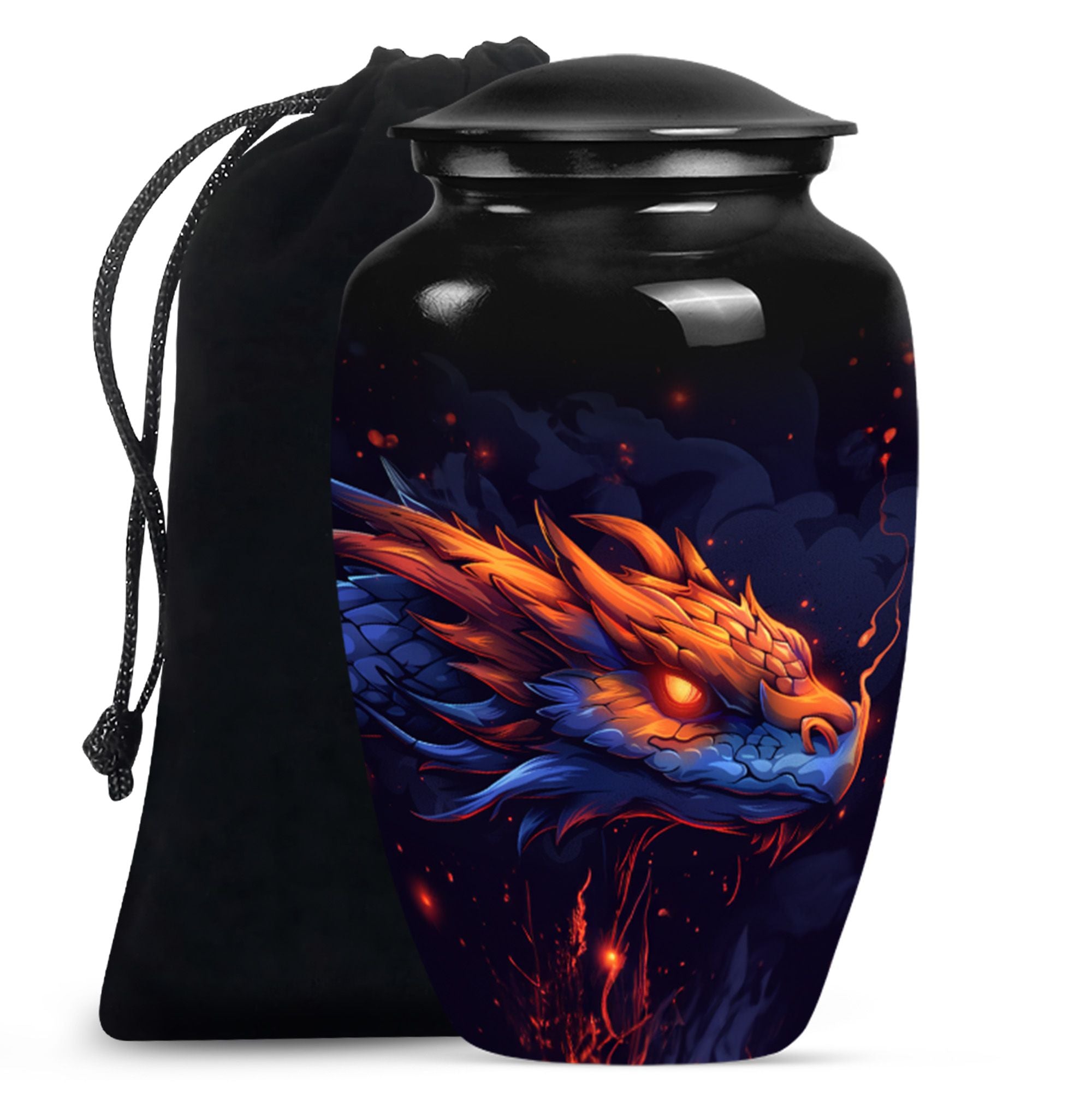 Dragon Urn - Standard Large Cremation Urn for Adult Human Ashes ...
