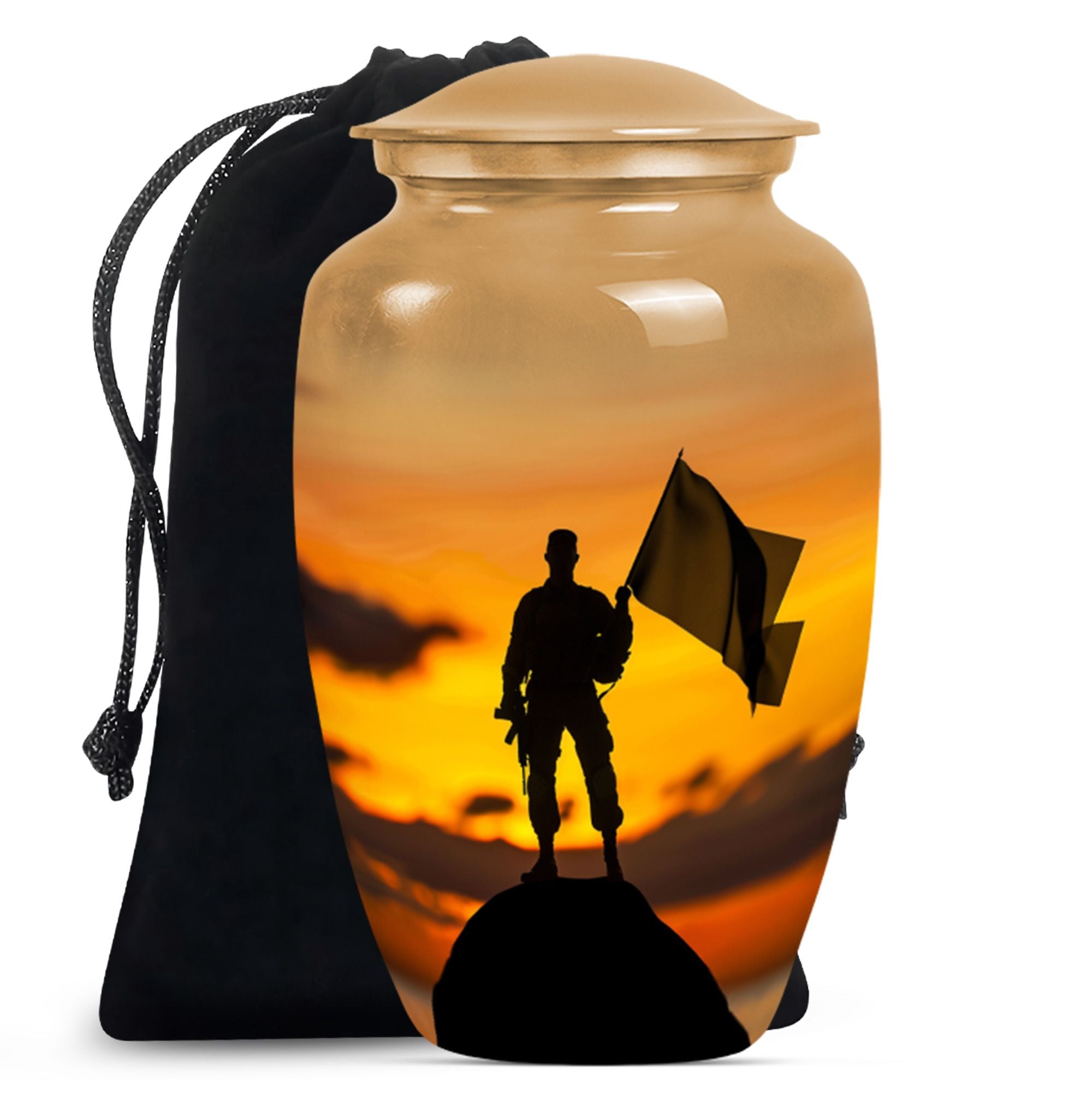 Immaculate Military Urn & Memorial Medium Urn Honour the Deceased ...
