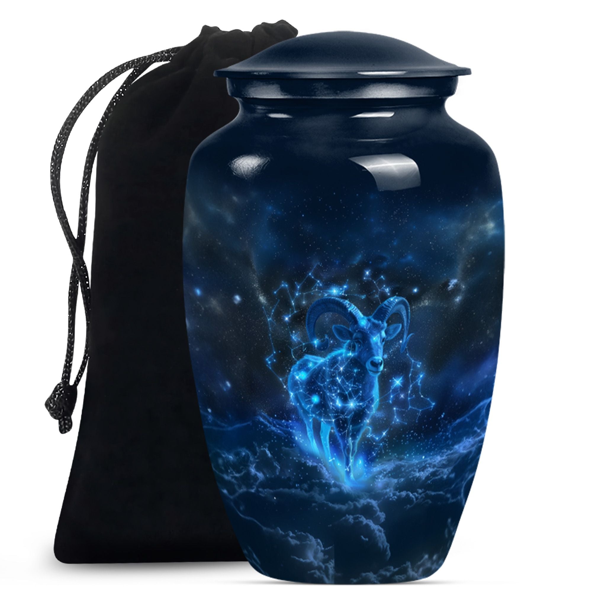 Goat Cremation Urn: Container For Cremated Adult Human Remains ...