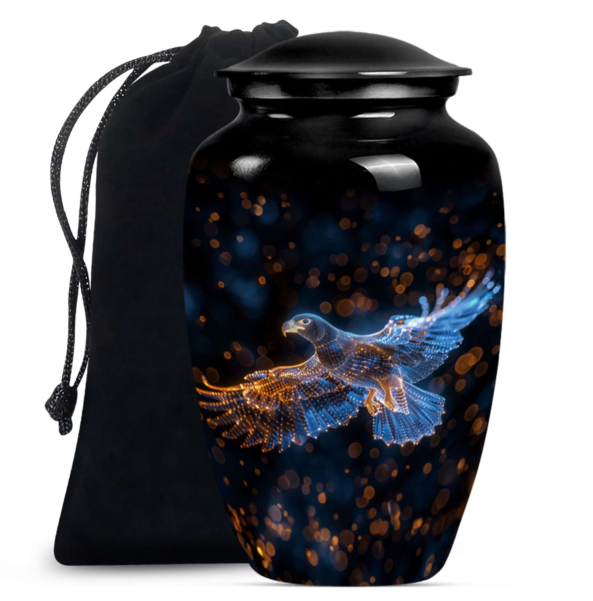 Eagle Spirit Cremation Keepsake Urns - Eagle Memorial Ashes Large Urn ...