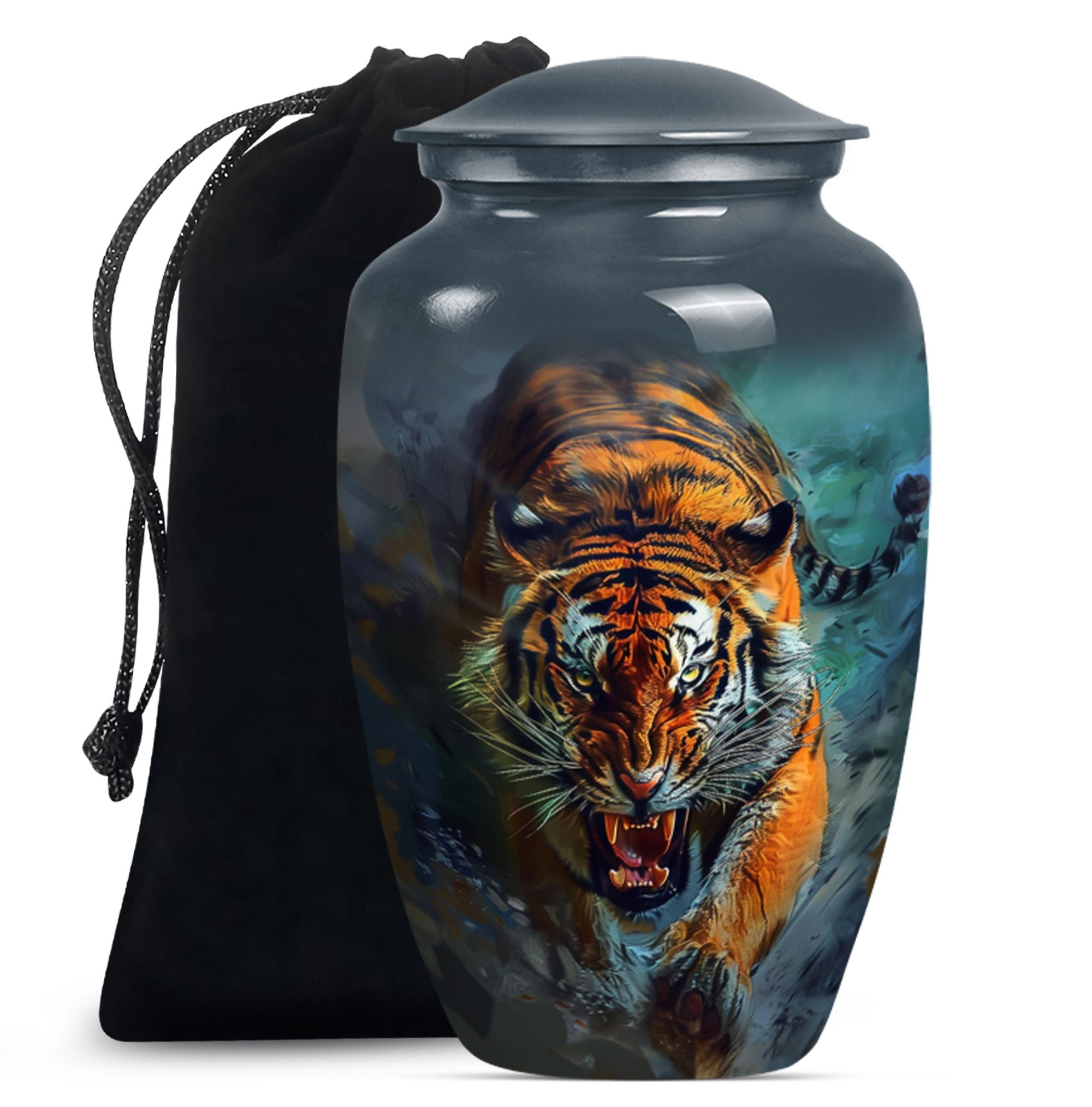 Tiger Cremation Urn for Ashes - Elegant Memorial Urn for Loved Ones ...