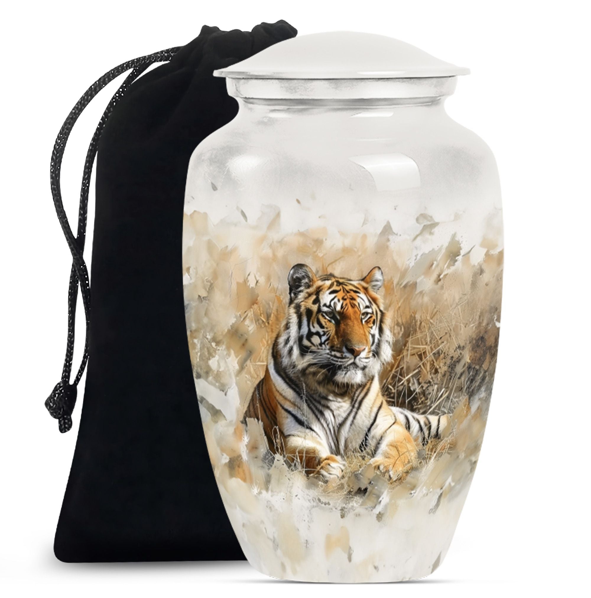 Classic Urn Design Tiger Urn | Large Cremation Urn for Men – Yatskia Urns