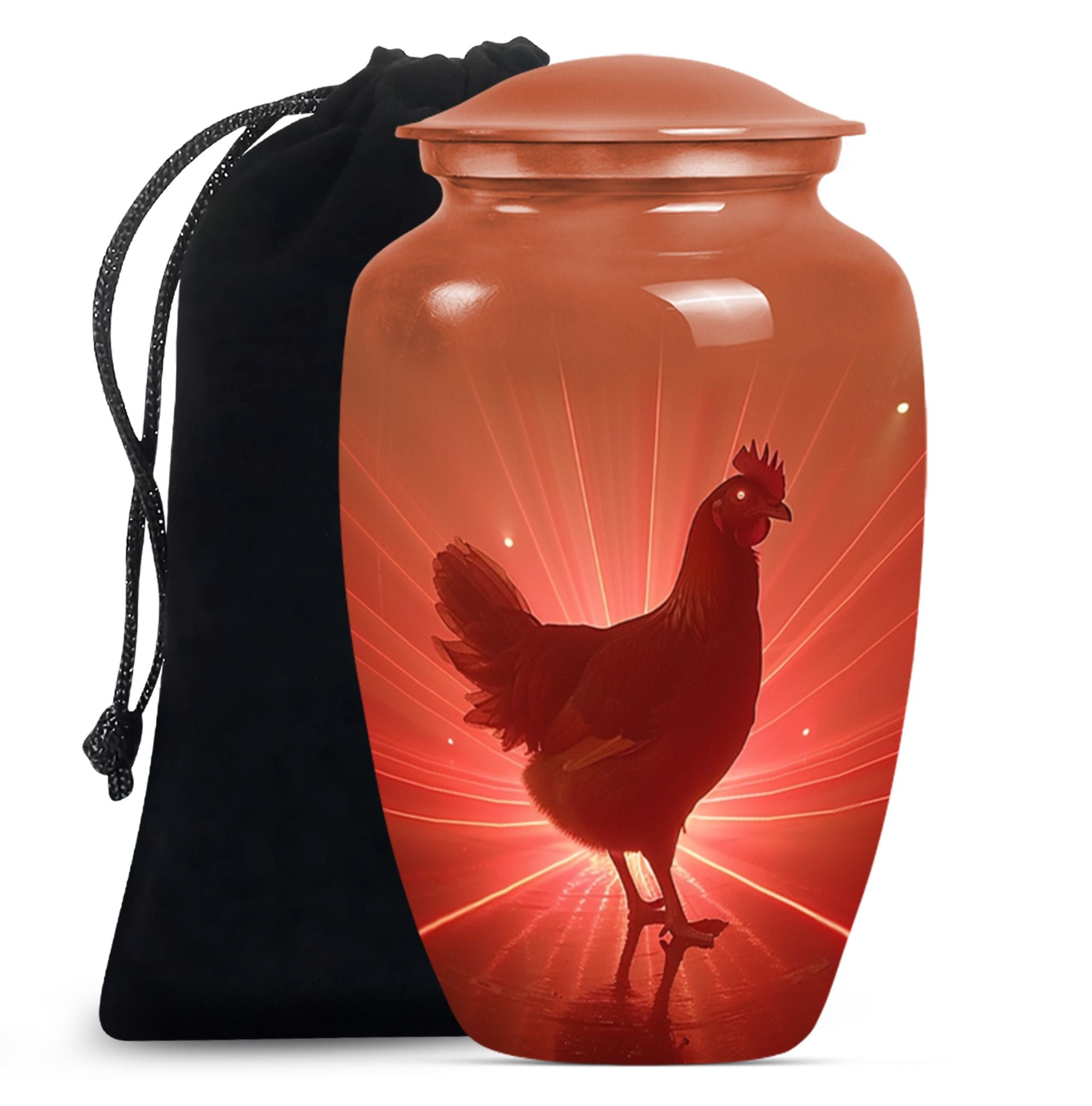Eternal Peace Chicken Urn - Ideal for Burial Urn of Cremation Ashes ...