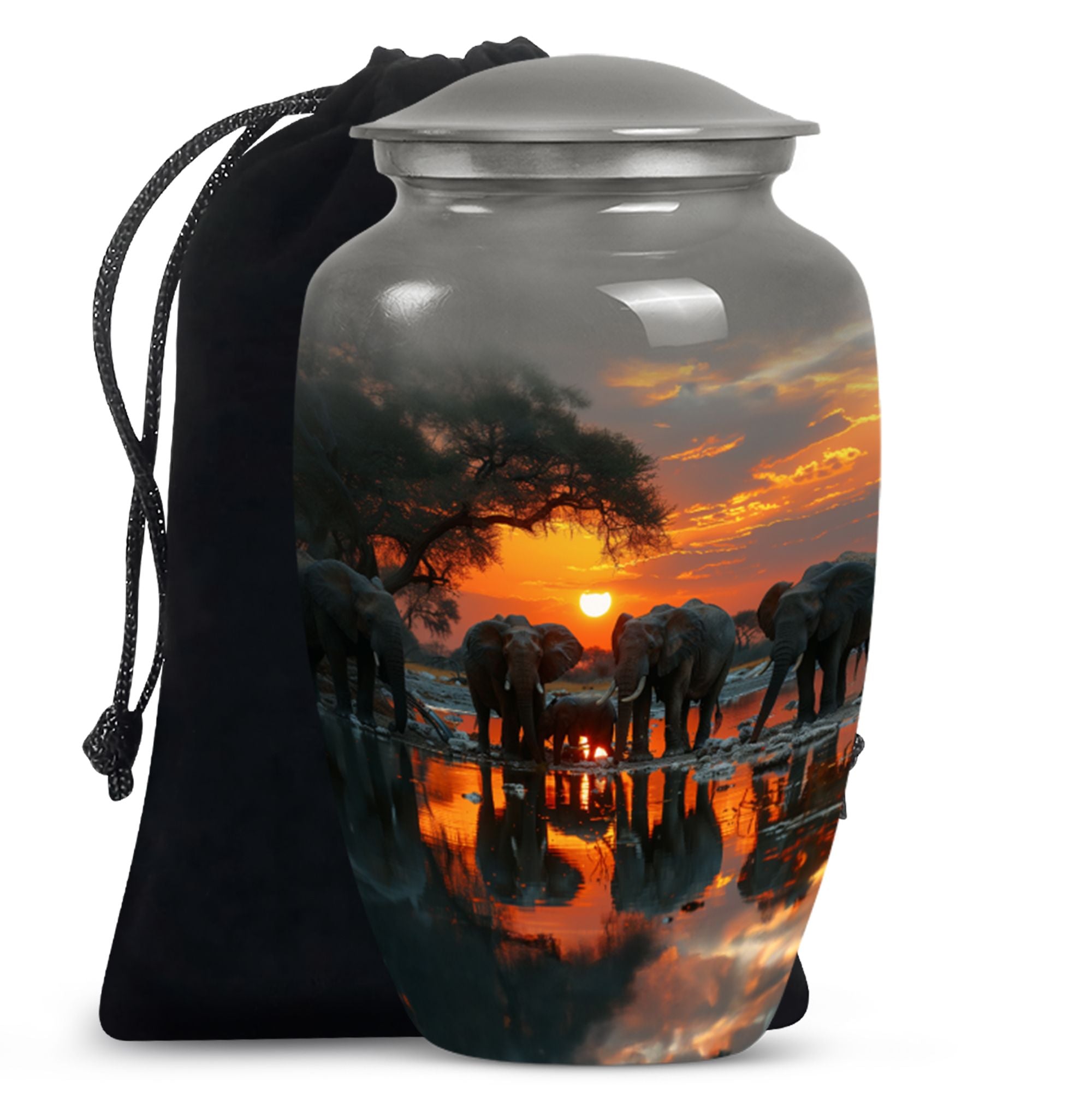 Elephant Urn: Classic, Large Funeral Urn for Mom – Yatskia Urns