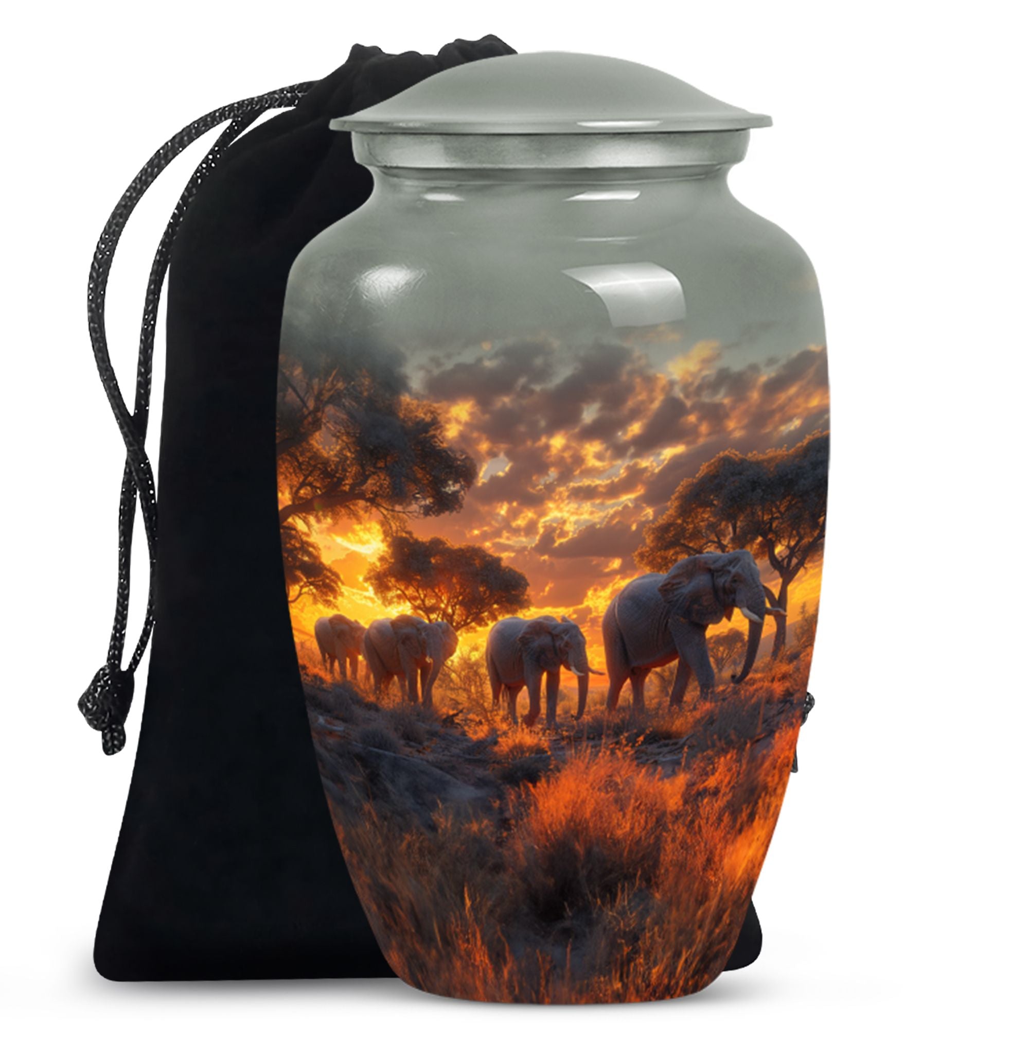 Comforting Elephant Urn | Unique Burial Urn for Cremation Ashes Mother ...