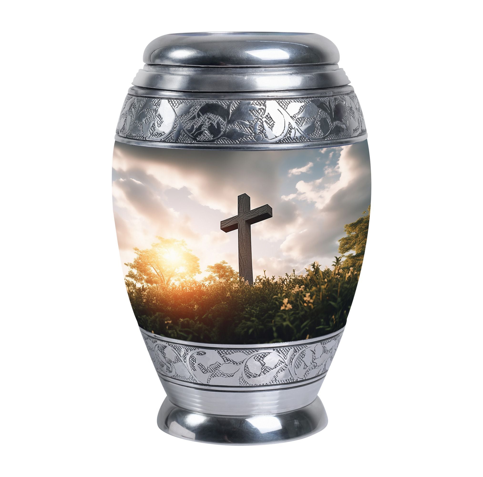 Jesus Christ cross Cremation Urn | Large Celtic Cross Urn for Ashes ...