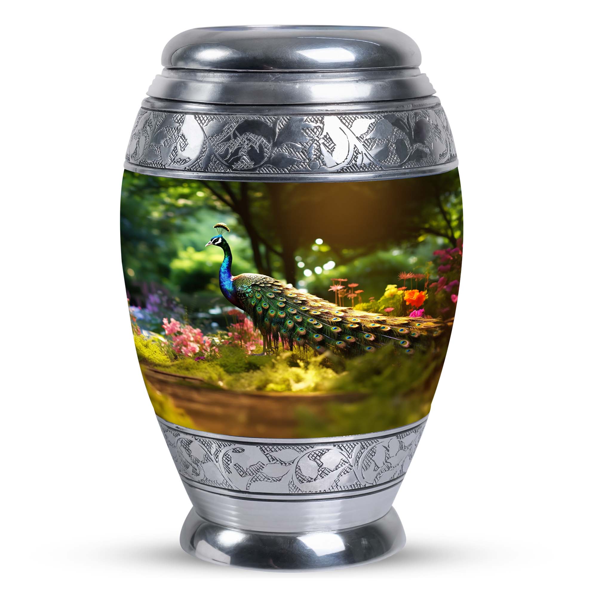 Peacock Memorial Urn & Cremation Containers - Perfect Choice for Loved ...