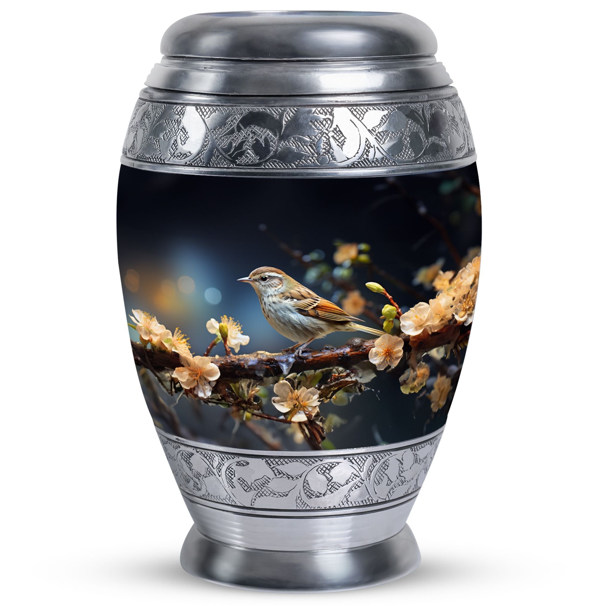 Eternal Sparrow's Rest - Sparrow Themed Cremation Urn For Ashes ...