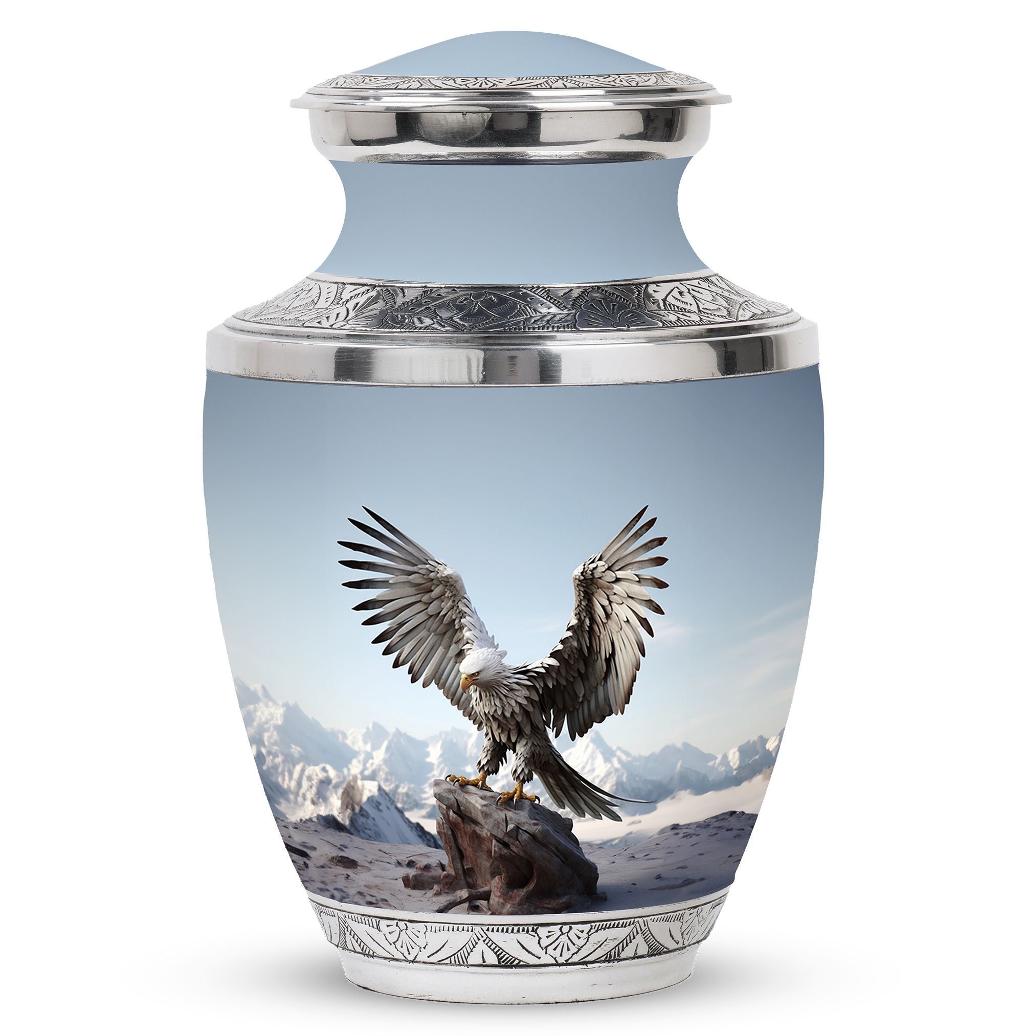 Eagle Urn for Ashes | Classy Aluminium Design Urn for Loved Ones ...