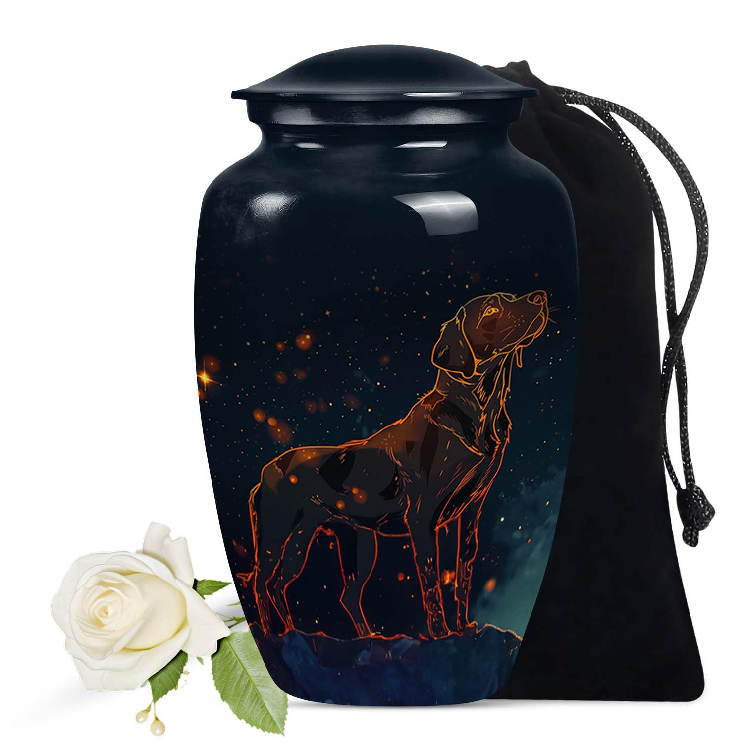 Celestial Labrador Stargazing Urn - Elegant Memorial Keepsake – Yatskia ...